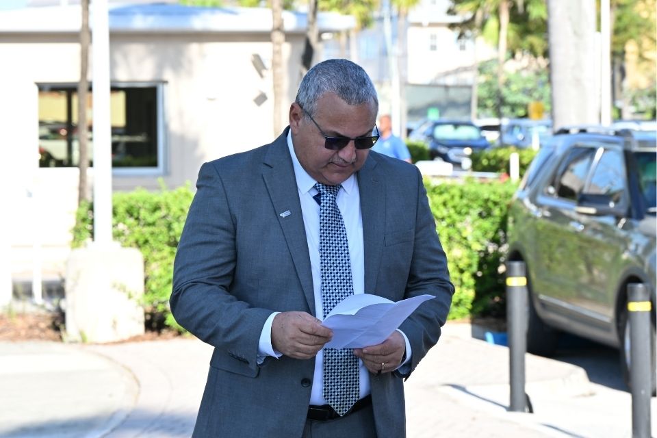 Flag Lowering Ceremony Held for Former MP Austin O. Harris, Jr.